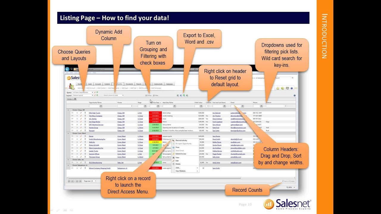 Salesnet Basic User Training - YouTube