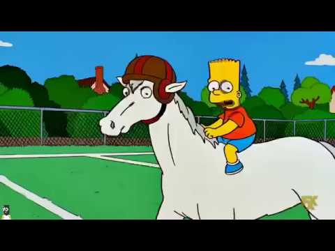 DUNCAN El caballo de LOS SIMPSONS - YouTube