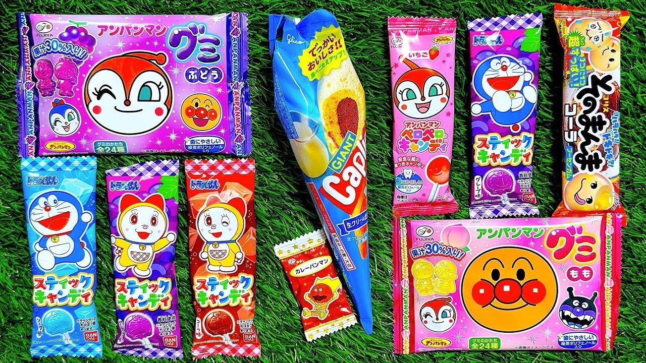 癒しのASMR ロリポップキャンディ＆チョコレート！グミキャンディ開封で極上の音体験🎧🍭🍫 アンパンマン＆ドラえもんロリポップASMR 🍭 ...