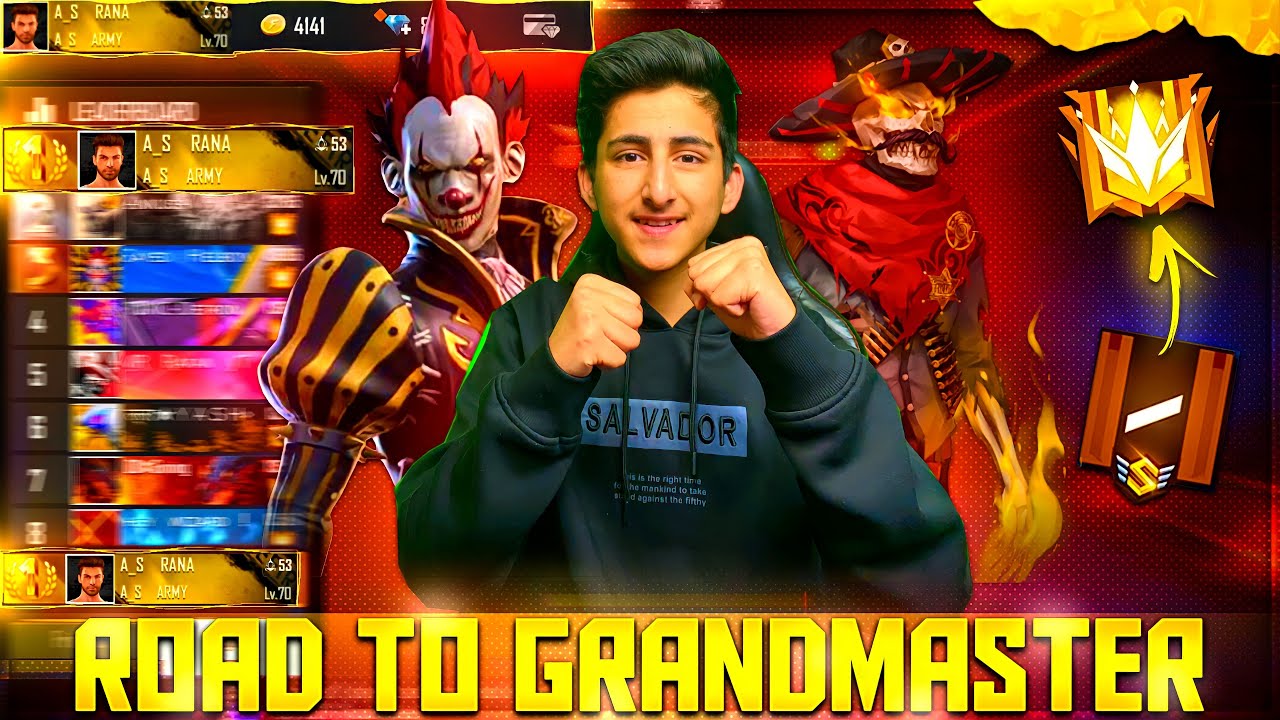 As Rana Playing Ranked Match Rood To Grandmaster with Squad Awm King ...