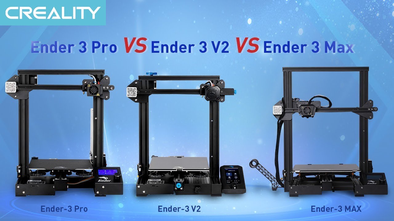 Ender 3 Max VS Ender 3 V2 VS Ender 3 Pro YouTube