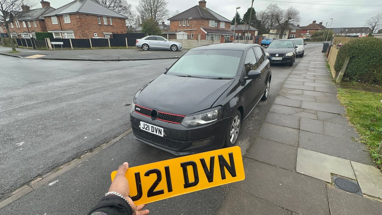 I GOT A CHEAP CUSTOM NUMBER PLATE ! | VW POLO - YouTube