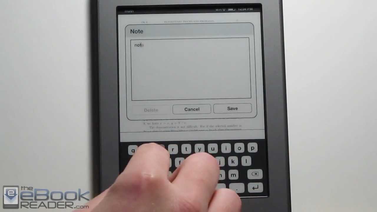 Kindle Touch PDF Review Showing Various PDF Types - YouTube
