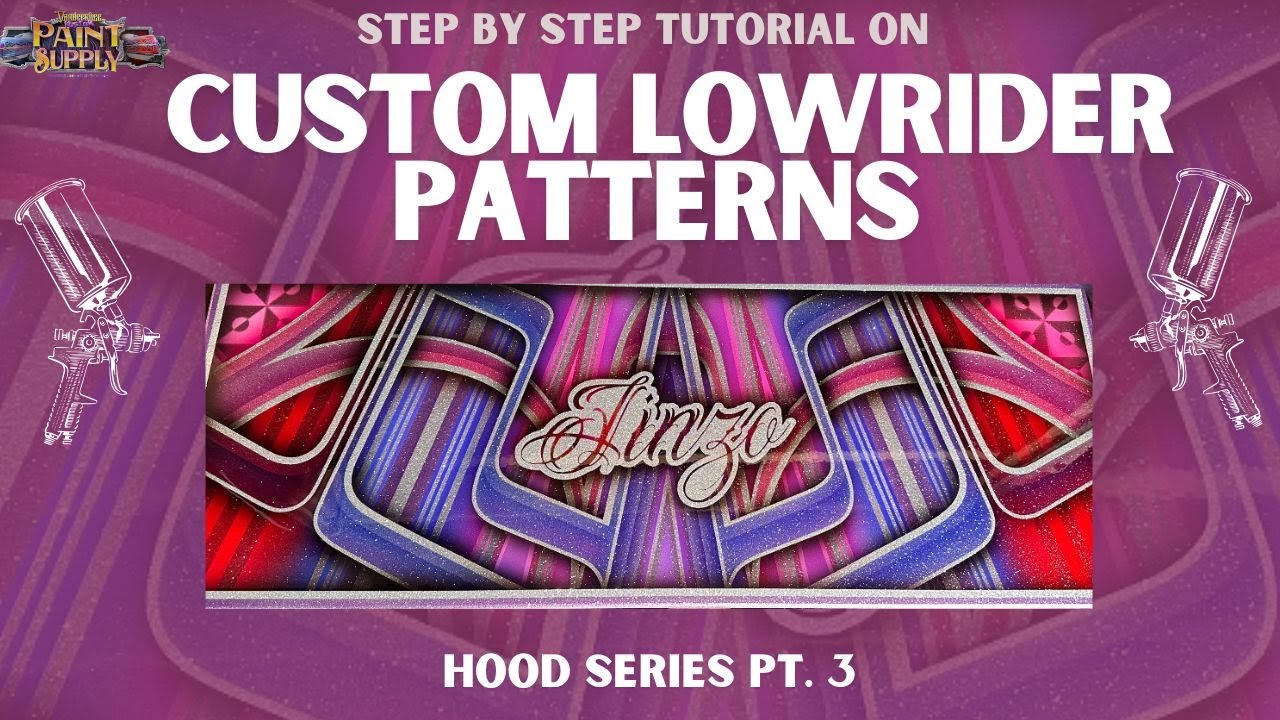 Step by Step Tutorial w/ Vanderslice. Tape & Lowrider Patterns on a Pre ...