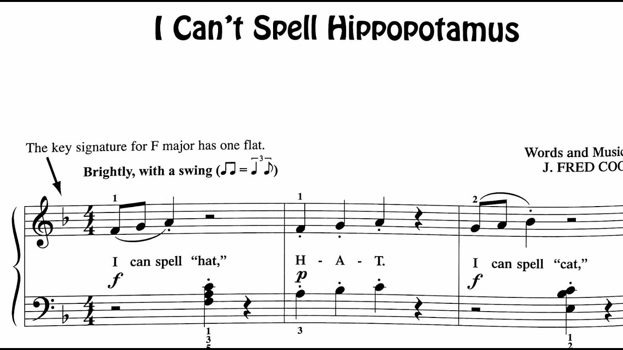 Faber 2b - ChordTime Kids' Songs - pg. 22-23 - I Can't Spell ...