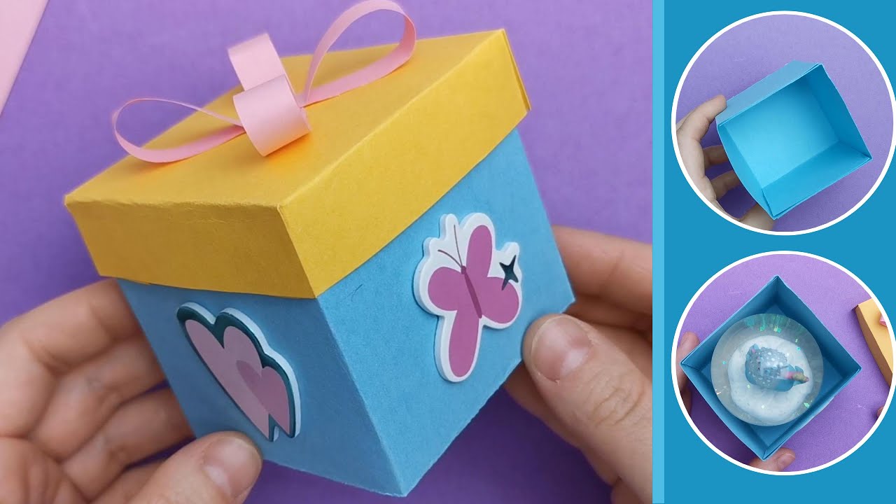 🎁 DIY Paper Gift Box ️ | Easy Handmade Gift Box Tutorial 📦 - YouTube