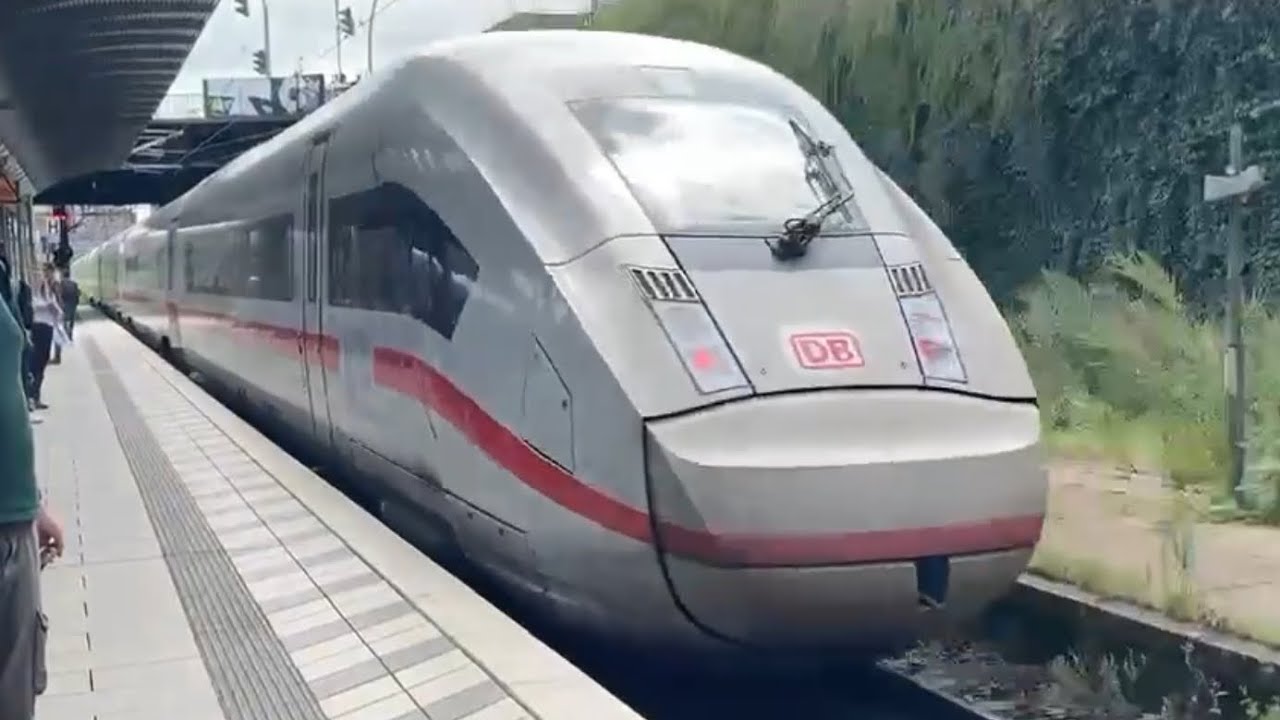 Ice 4 departure from Hamburg central station, ice 4 avgår Hamburg ...