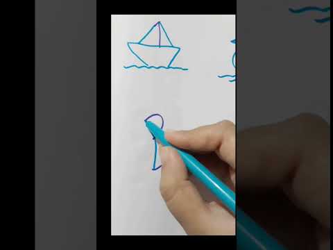 How To Draw Using Numbers 12345 | Easy Numbers Drawing #shorts - YouTube