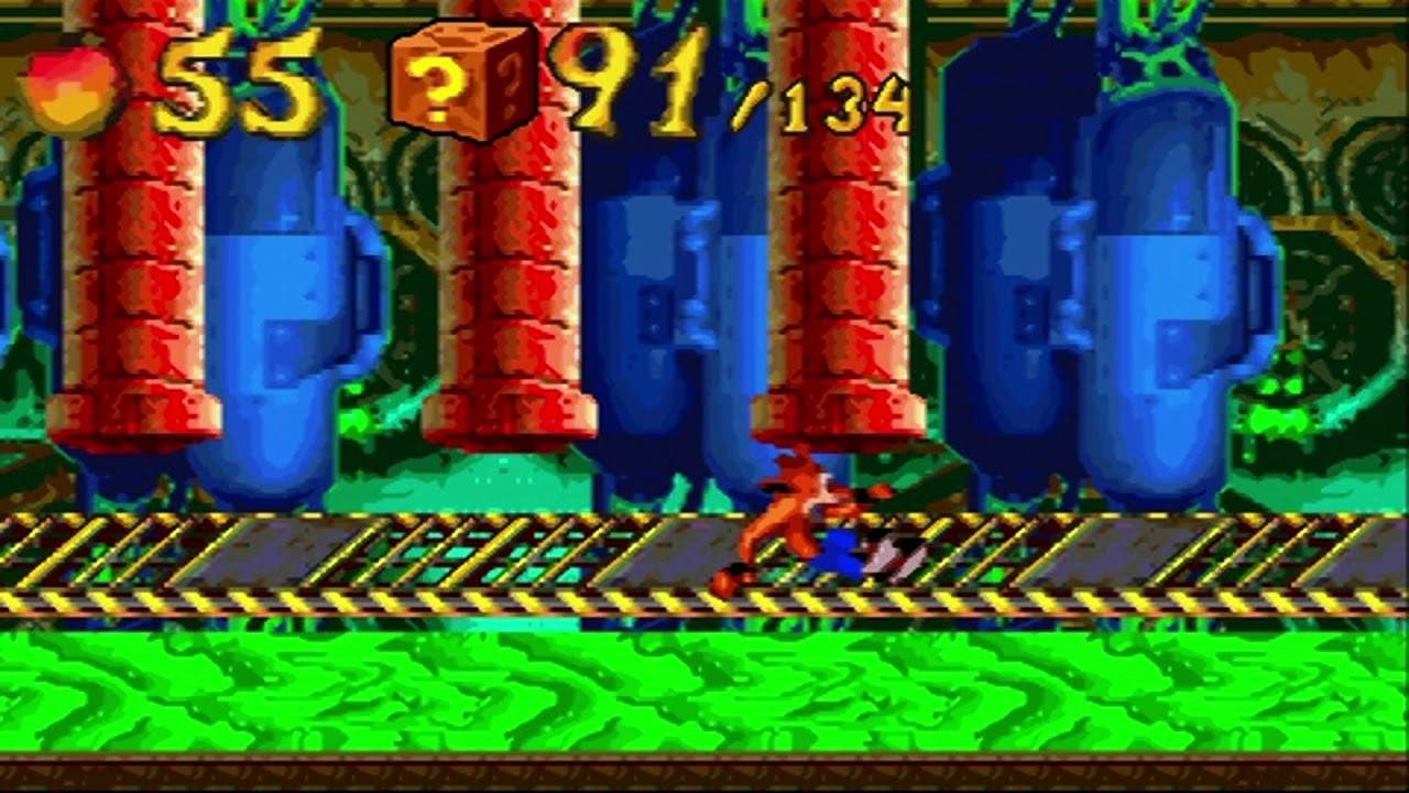Crash Bandicoot: XS (GBA) walkthrough - Just in Slime - YouTube