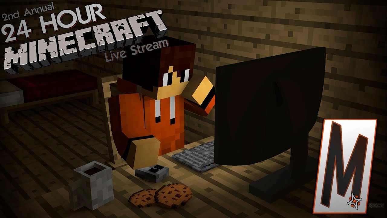 Minecraft 24 Hour Stream 2019 // Part 1 - YouTube