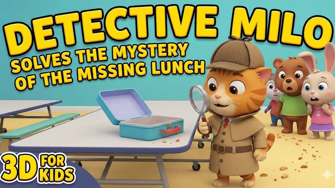 Detective Milo Solves the Mystery of the Missing Lunch | 3D Cat ...