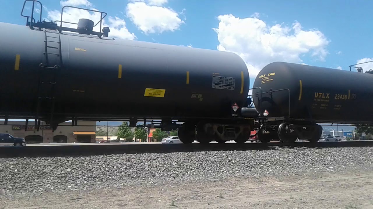 BNSF mixed freight train in security widefield Colorado springs, CO ...