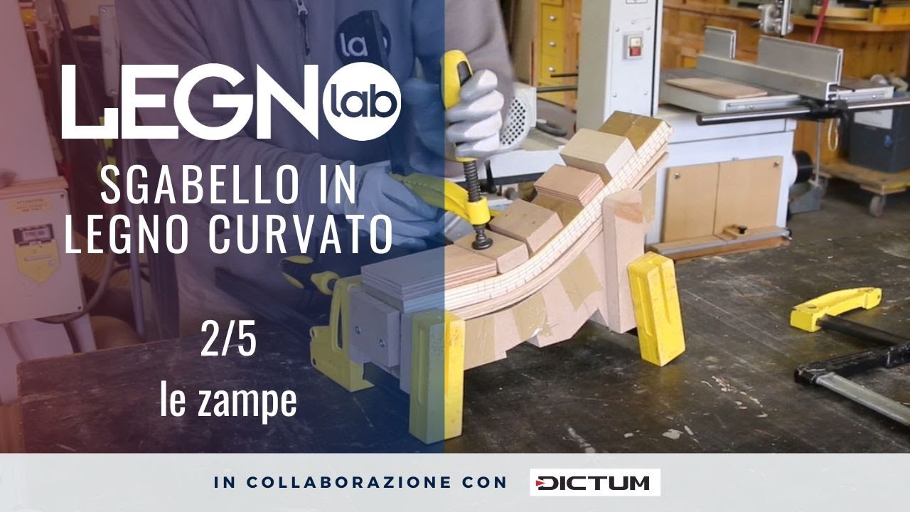 SGABELLO IN LEGNO CURVATO 2/5 - YouTube