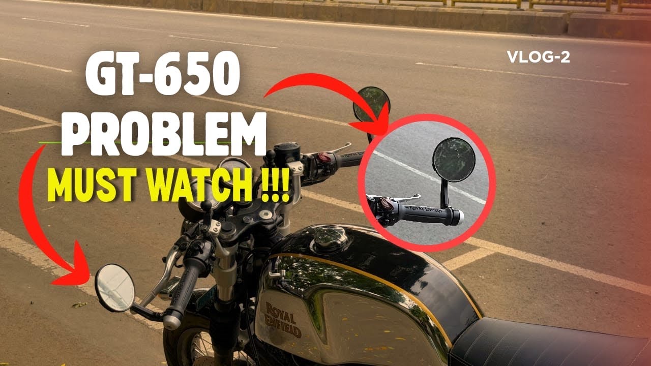Installing New Bar End Mirror In Our Gt 650 🔥 - YouTube