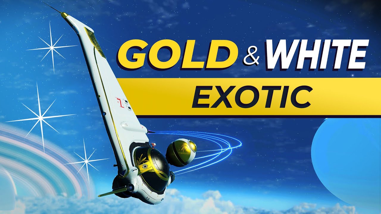 How to Get This GOLD and WHITE Exotic Ship (No Man's Sky) - YouTube