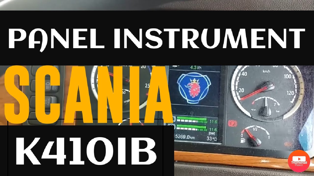 Mengenal Panel Instrument Scania K410IB || Dashboard Scania K410IB ...