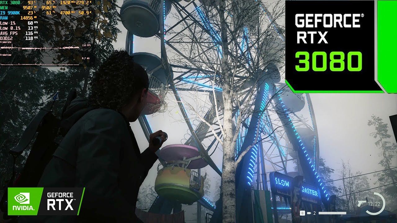 Alan Wake 2 : RTX 3080 + i9 9900K ( 2K Maximum Settings DLSS Frame ...
