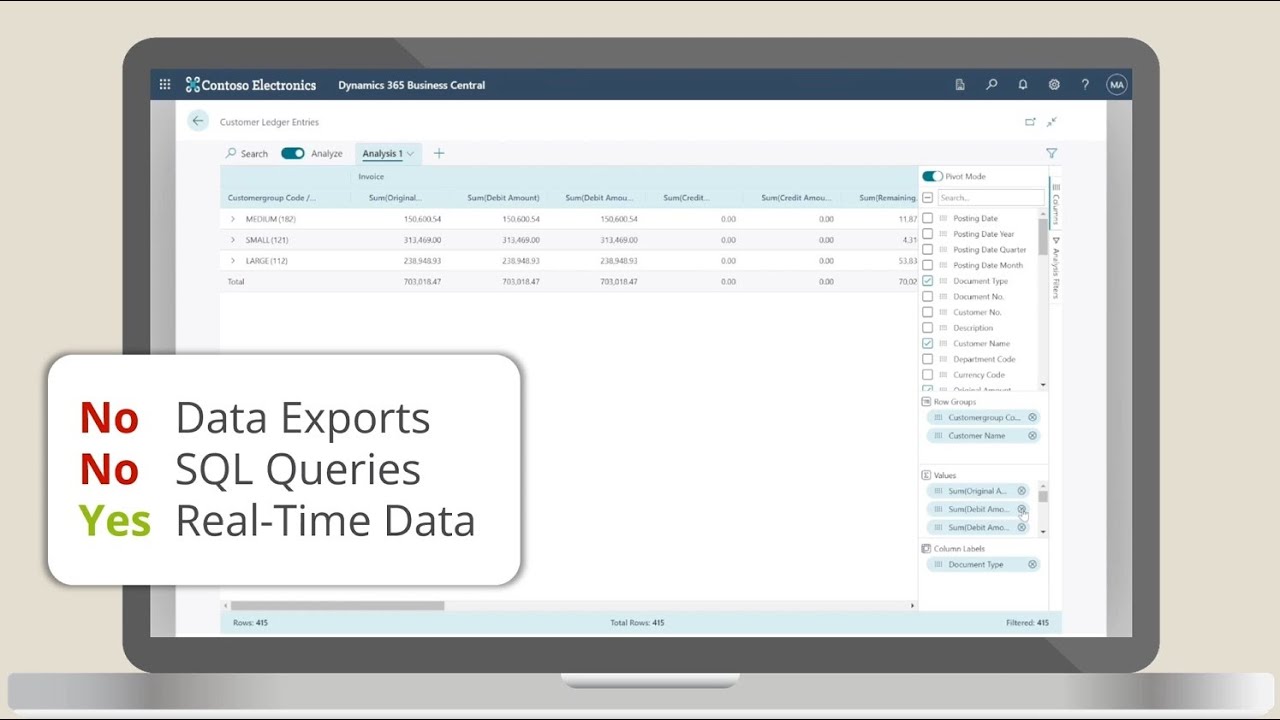 How to generate customer ledger reports in Business Central with ...