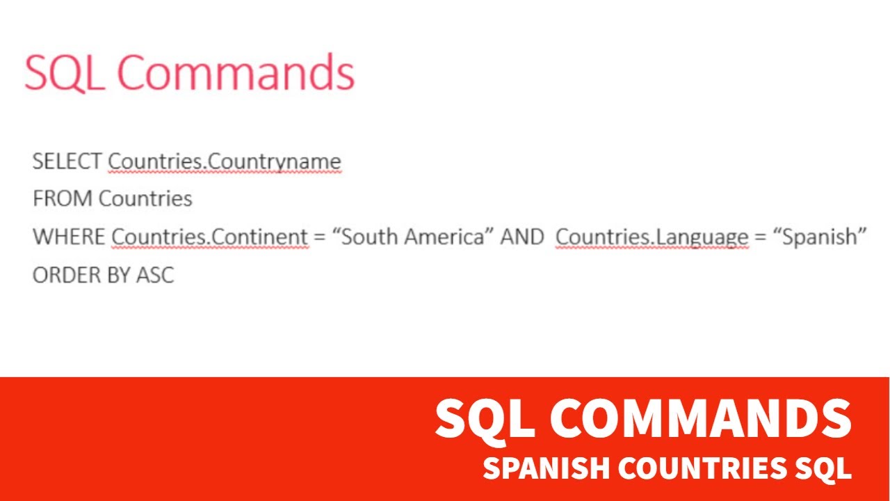 SQL (SELECT, FROM, WHERE, ORDER BY) Simple tutorial explain SQL ...