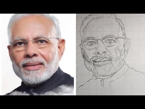 Draw with me-PM Narendra Modi Drawing ,Modi Ji Drawing ,Outline ...