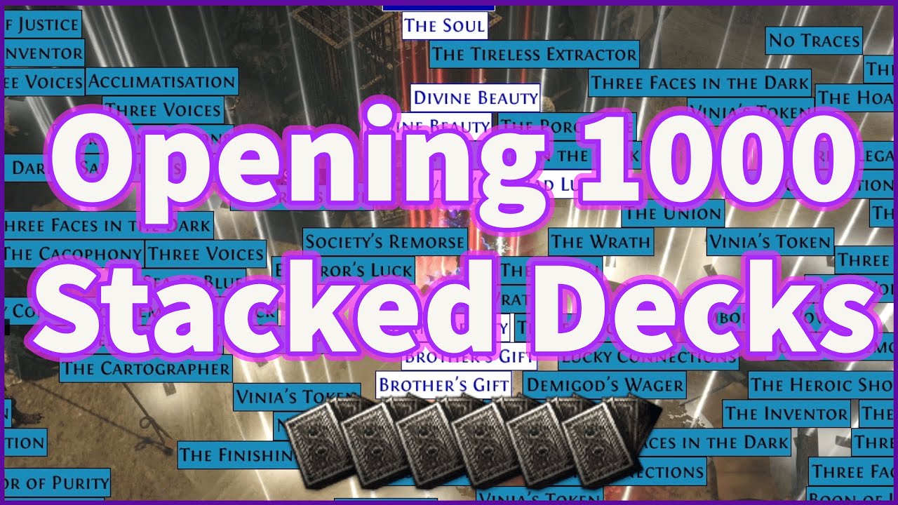 Opening 1000 Stacked Decks Gamble | Financial Advisor Strat | Path of ...