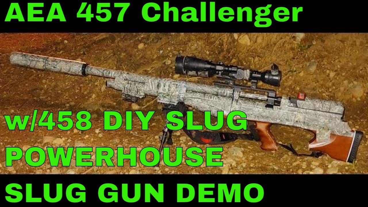 AEA Challenger 457 Air Rifle PCP 458 955 fps 496 ftlb 245gr RN 35yd ...