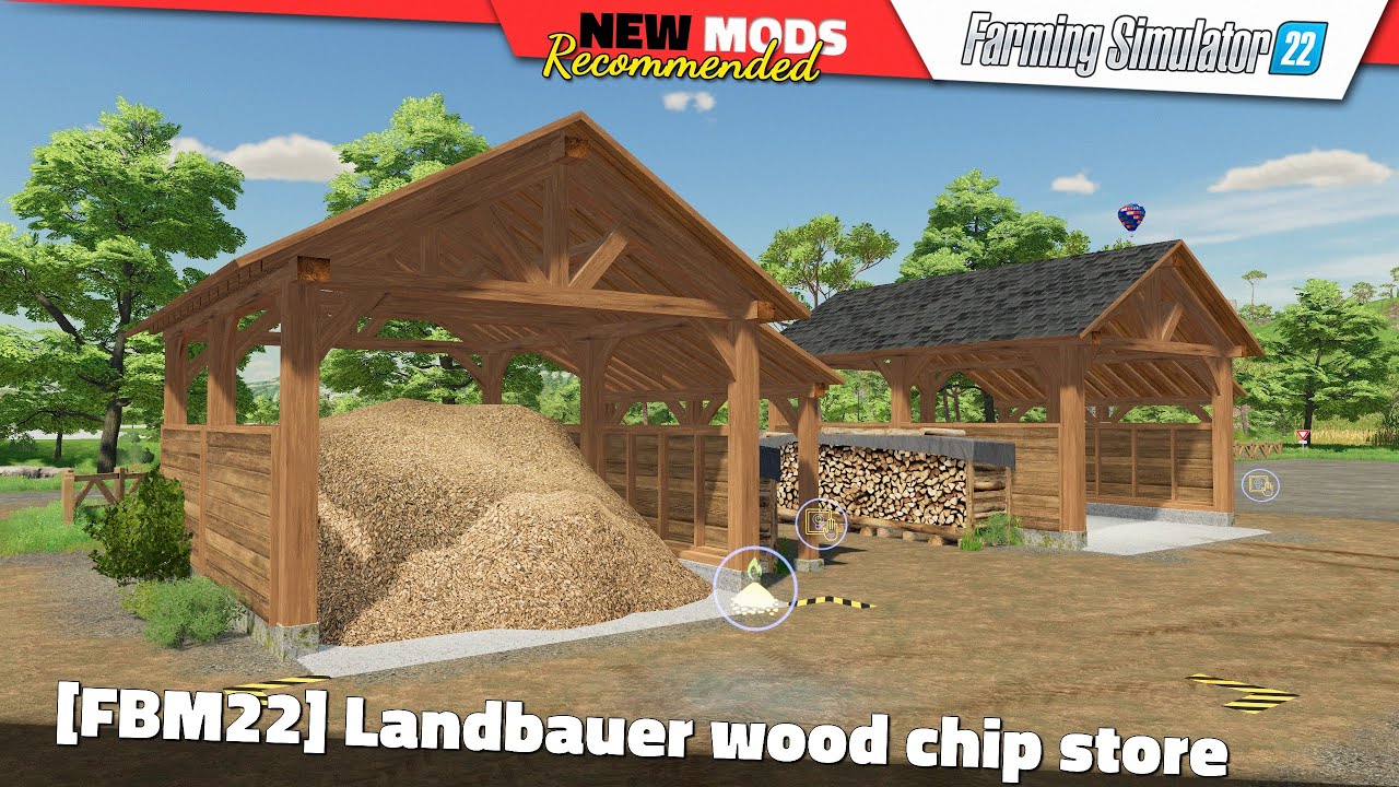 FS22 | [FBM22] Landbauer wood chip store - Farming Simulator 22 New ...