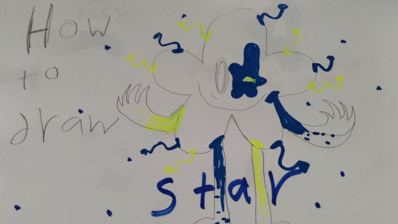 how to draw infected star - YouTube