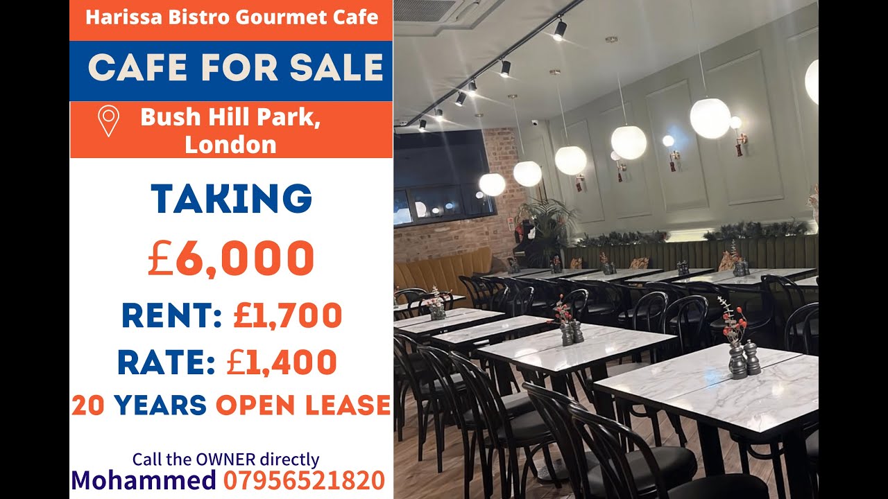 Sold by Owner: Harissa Bistro Cafe for Sale in Enfield, Bush Hill Park ...