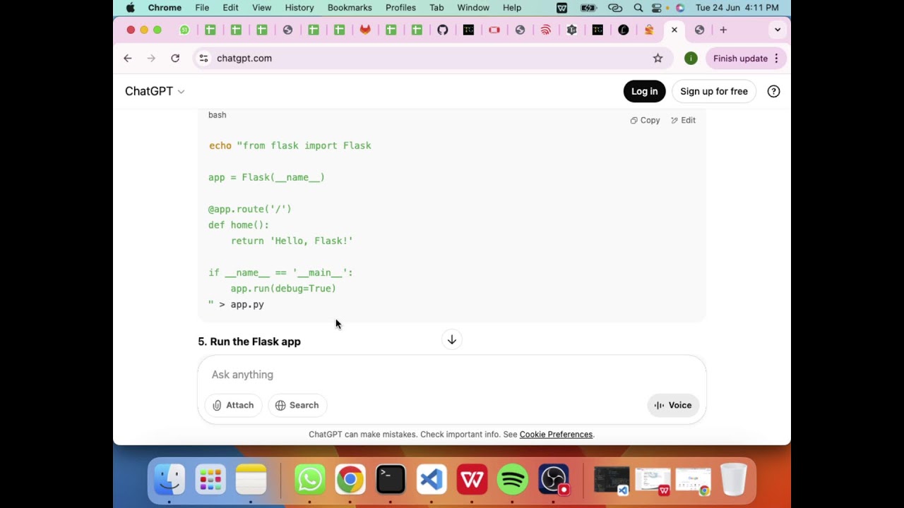 How To Create Firstapp In Python Flask Youtube