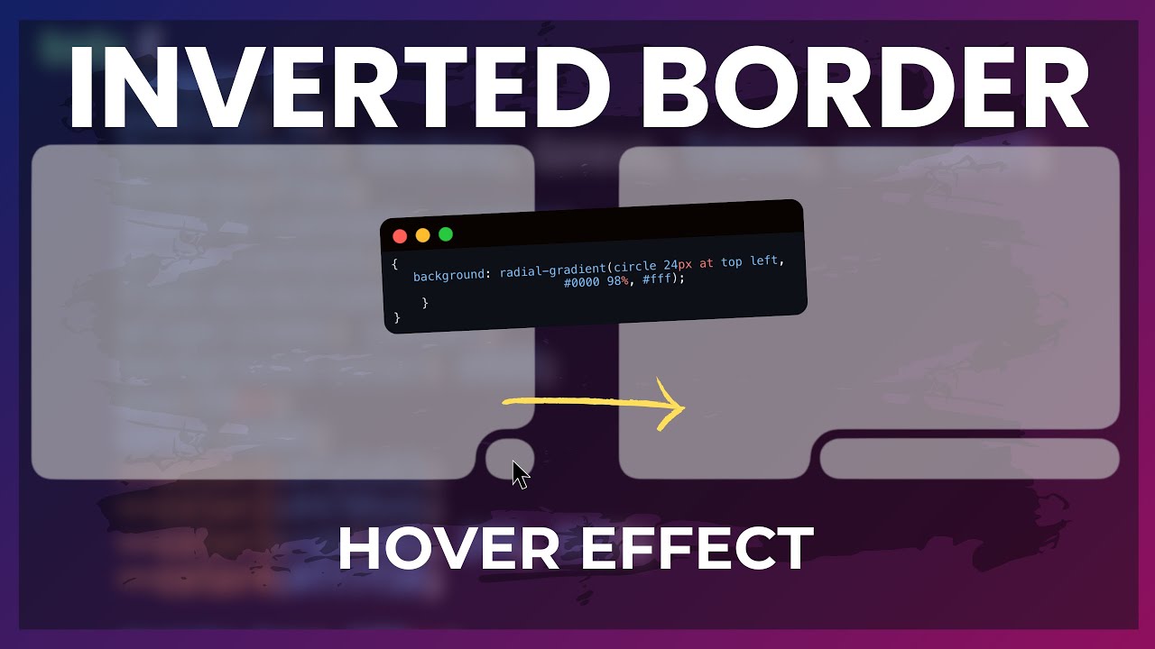 Create Inverted Borders with Smooth Hover Animation using CSS - YouTube