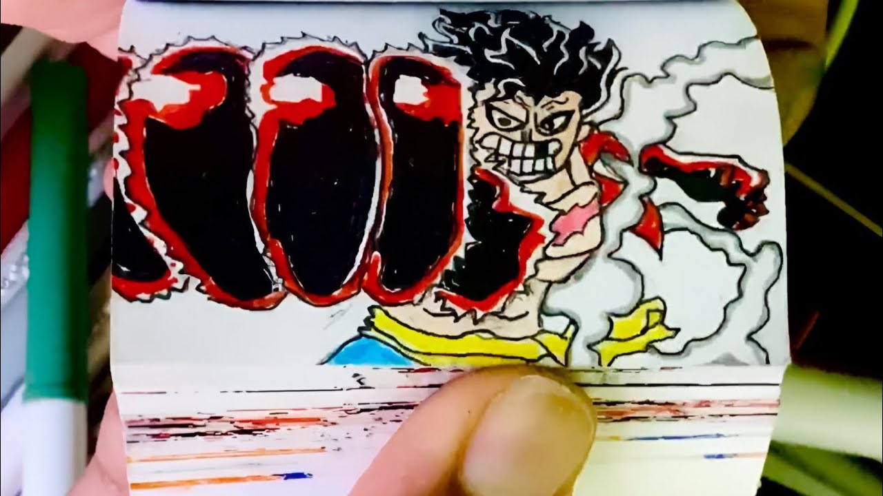 GOKU VS LUFFY | Flipbook Animation | DBZ vs One Piece - YouTube