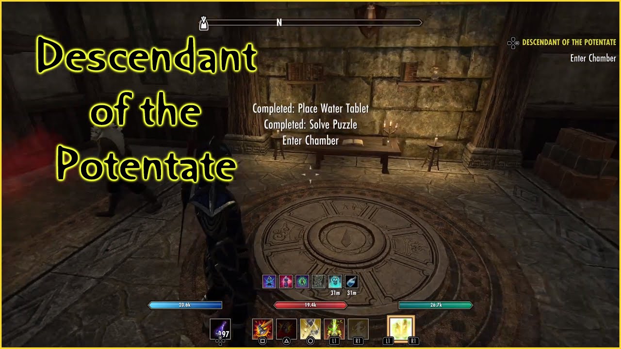 ESO - Descendant of the Potentate Quest (solving the tablet) - YouTube