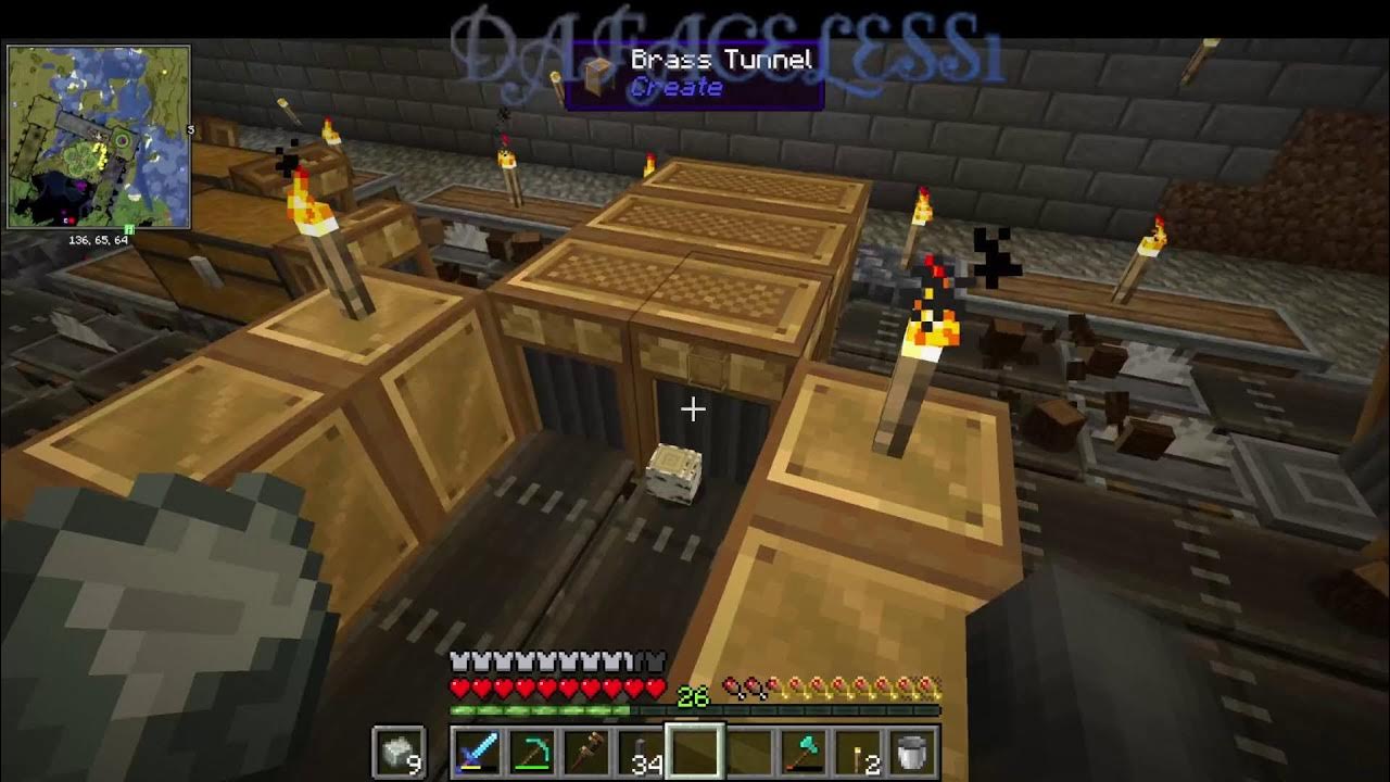 Minecraft Create Mod Tree Farm and Log Processing Center Live Stream ...