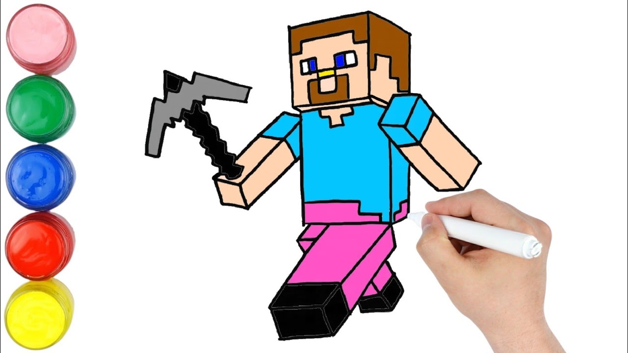 Minecraft Çizim ve Boyaması | Minecraft Nasıl Çizilir? - YouTube