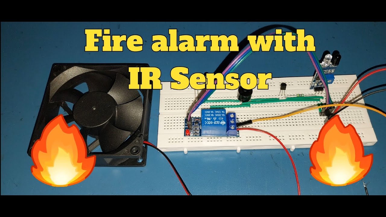 Fire 🔥 Alarm With Ir Sensor Irsensor Firealam Electronicprojects Electronic Breadboard Youtube
