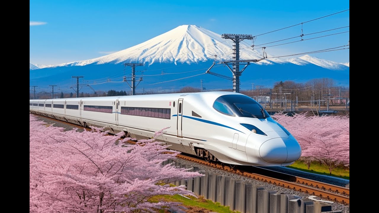 Tokio - Kyoto, Japan | Relaxing Train Riding (Shinkansen) | 1 Hour ...