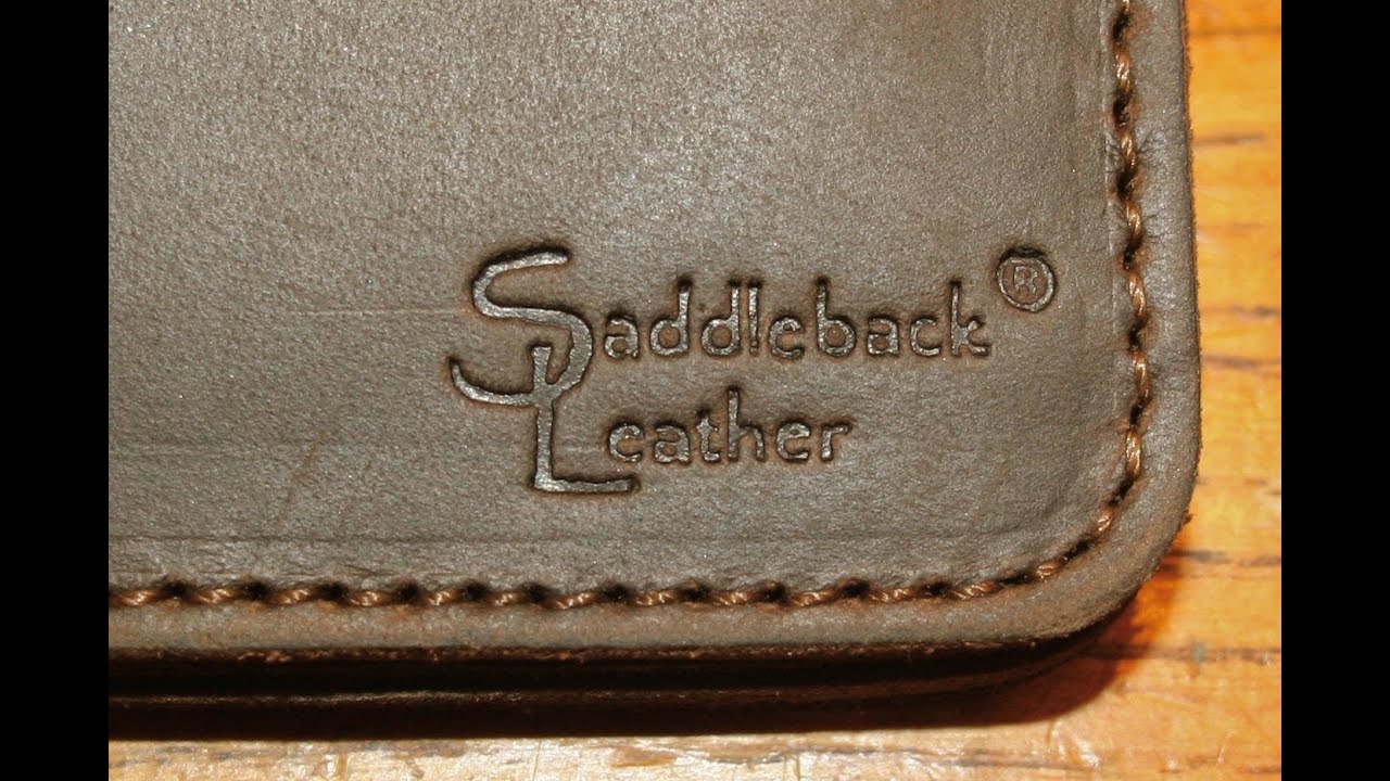 Saddleback Leather Wallet - 100 Year Guarantee - YouTube