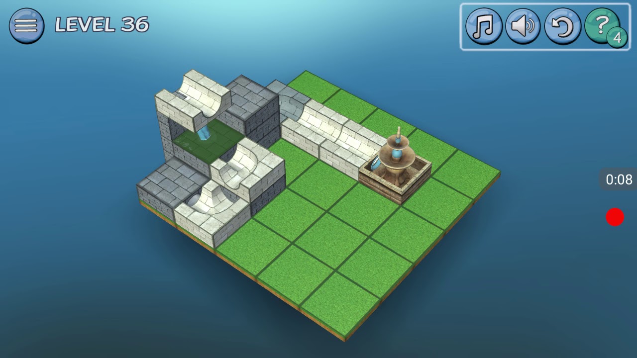 Flow water fountain 3D puzzle basic walkthrough level 36 - YouTube