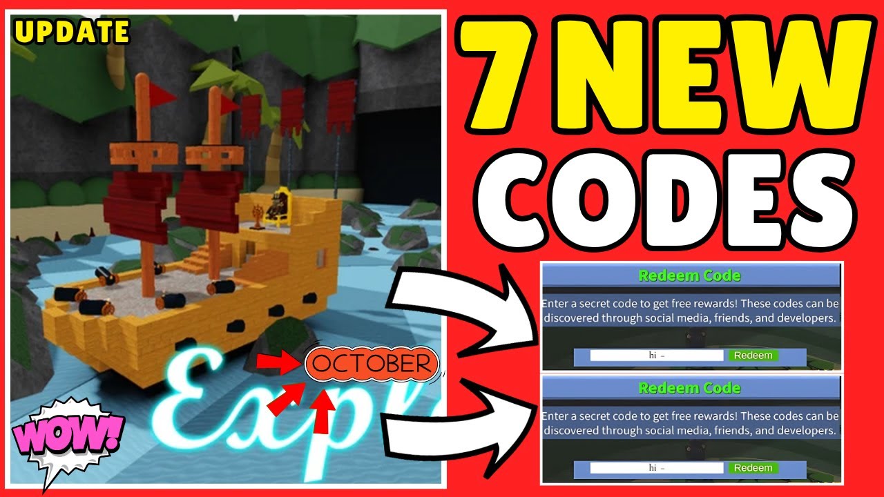 💥 EXCLUSIVE 💥 BUILD A BOAT FOR TREASURE CODES 2025 - BUILD A BOAT FOR ...