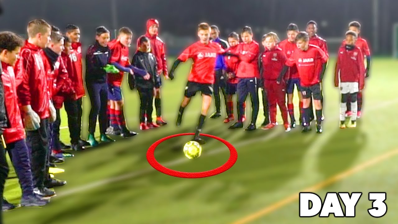 Last Kid To Hit the Crossbar Wins $1,000 - Soccer Challenge - YouTube