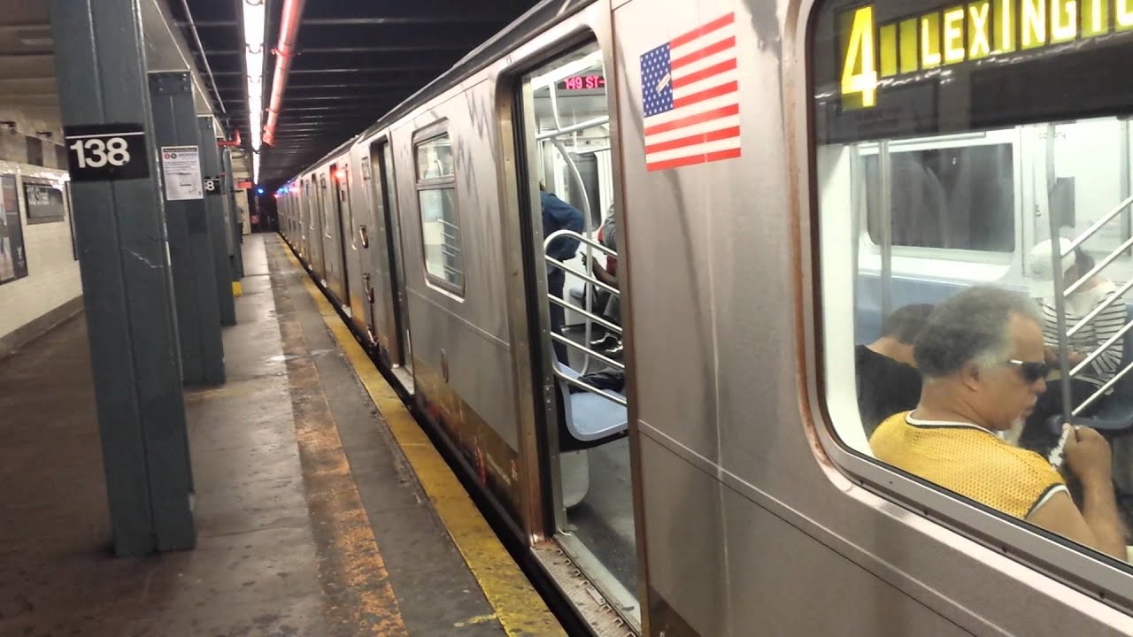 IRT Subway: Burnside Avenue Bound R142A (4) Train @ 138th Street-Grand ...