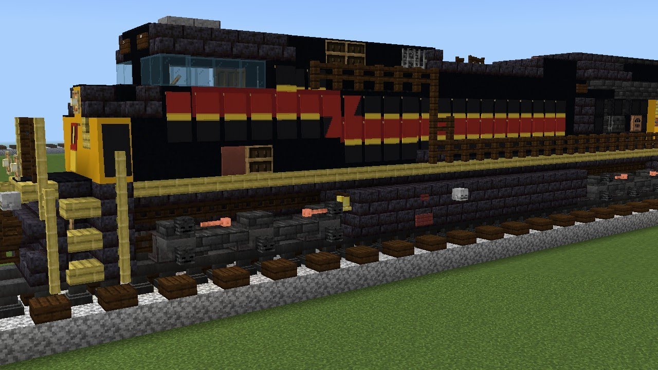 Minecrafting Tutorial - Iowa Interstate ES44AC Locomotive How to Build ...