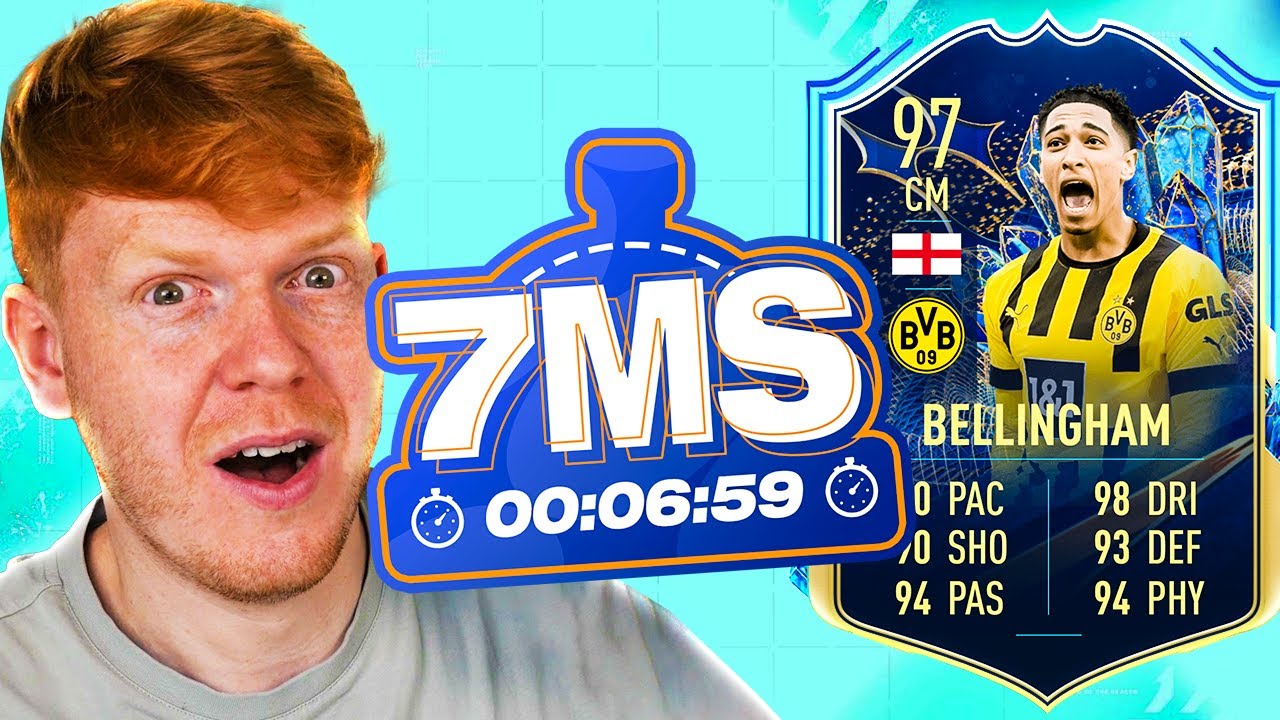 Crazy 2nd Player 97 Tots Jude Bellingham 7 Minute Squad Builder