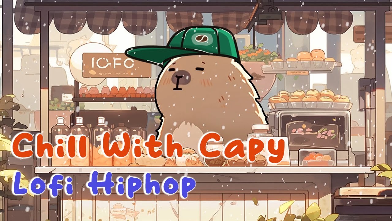 Chill With Capy 🦦 Relaxing Lofi Music With Capybara ️ Winter Lo-fi ...