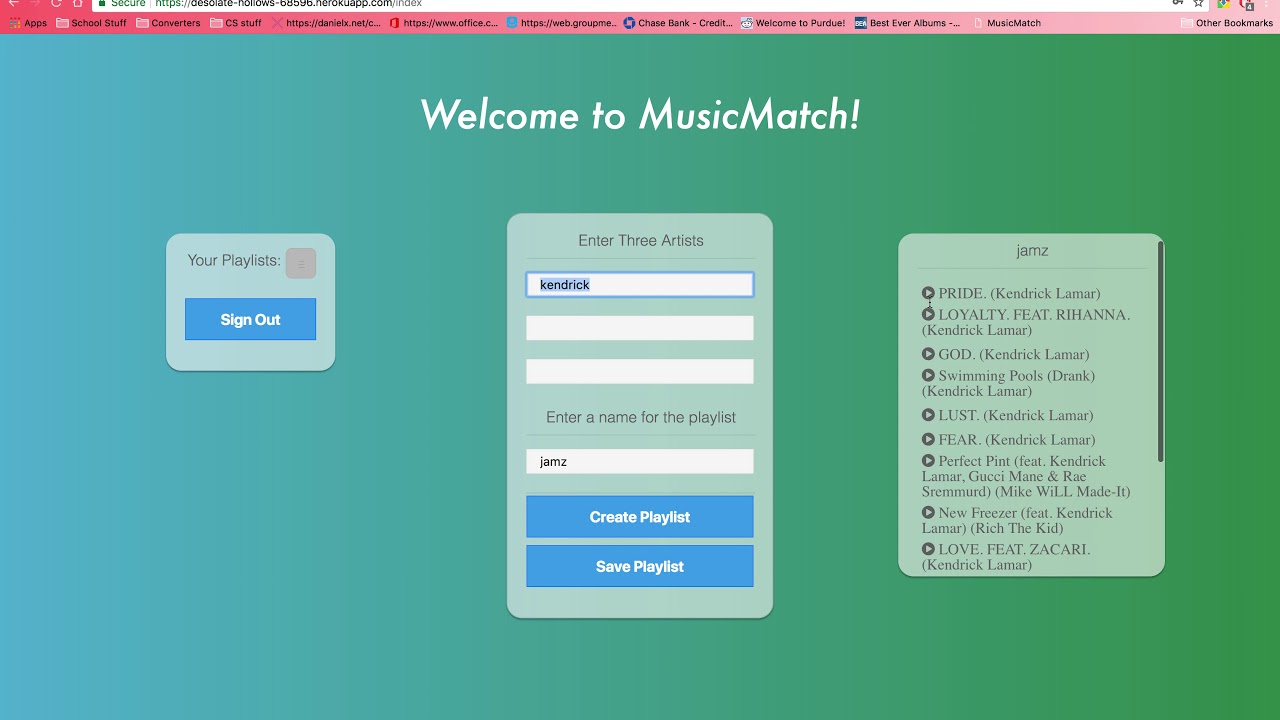 MusicMatch - YouTube