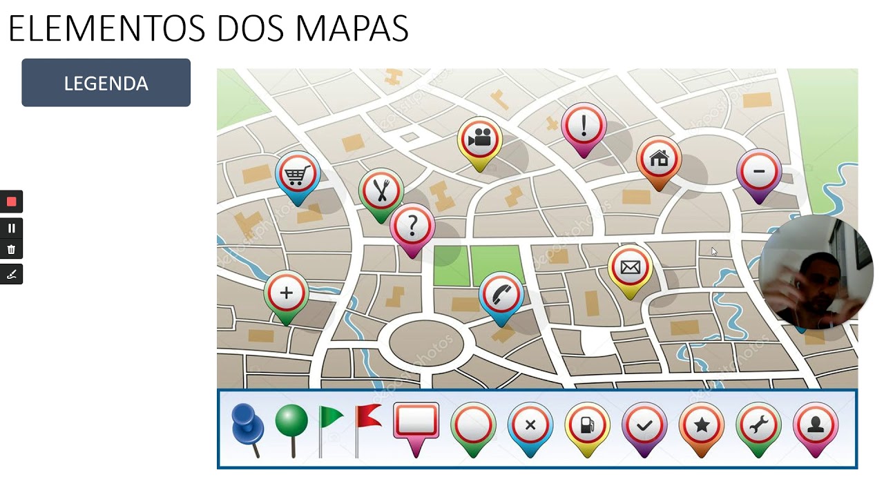 1º EM - CARTOGRAFIA - ELEMENTOS CARTOGRÁFICOS - YouTube
