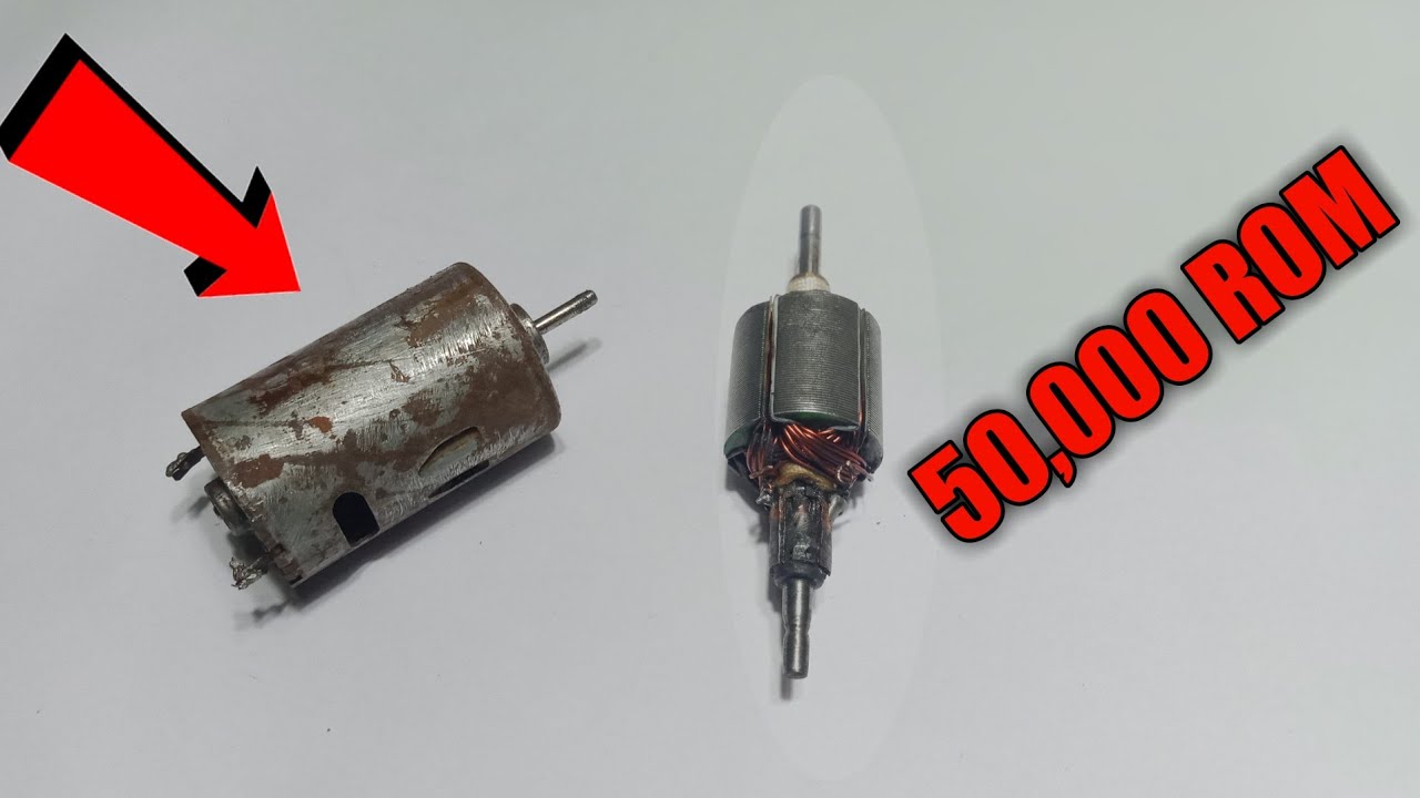 High Speed DC Motor 50000 RPM || How to make high speed 555 DC motor🔥 ...