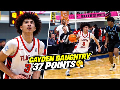 5⭐️ Cayden Daughtry WENT OFF For 37 Points vs Nightrydas At EYBL!😮‍💨🔥