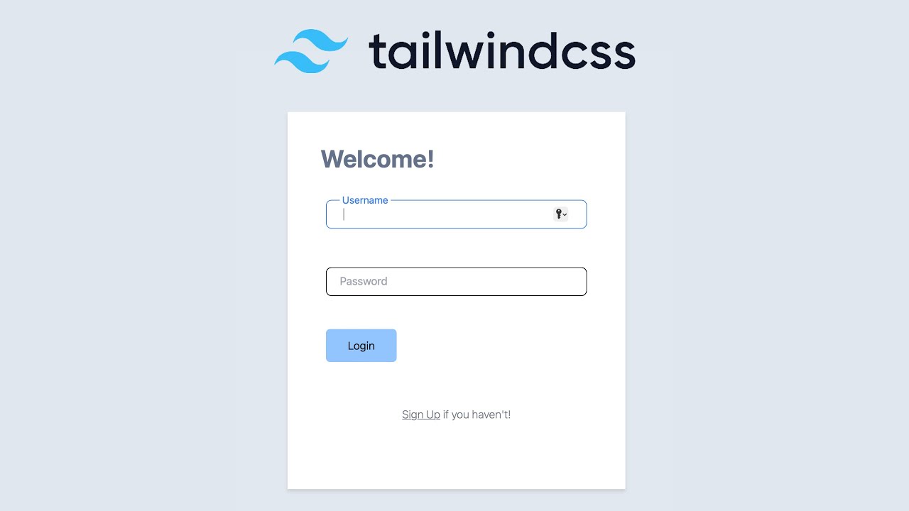 Minimalist Login Page with floating labels (Tailwind CSS) - YouTube